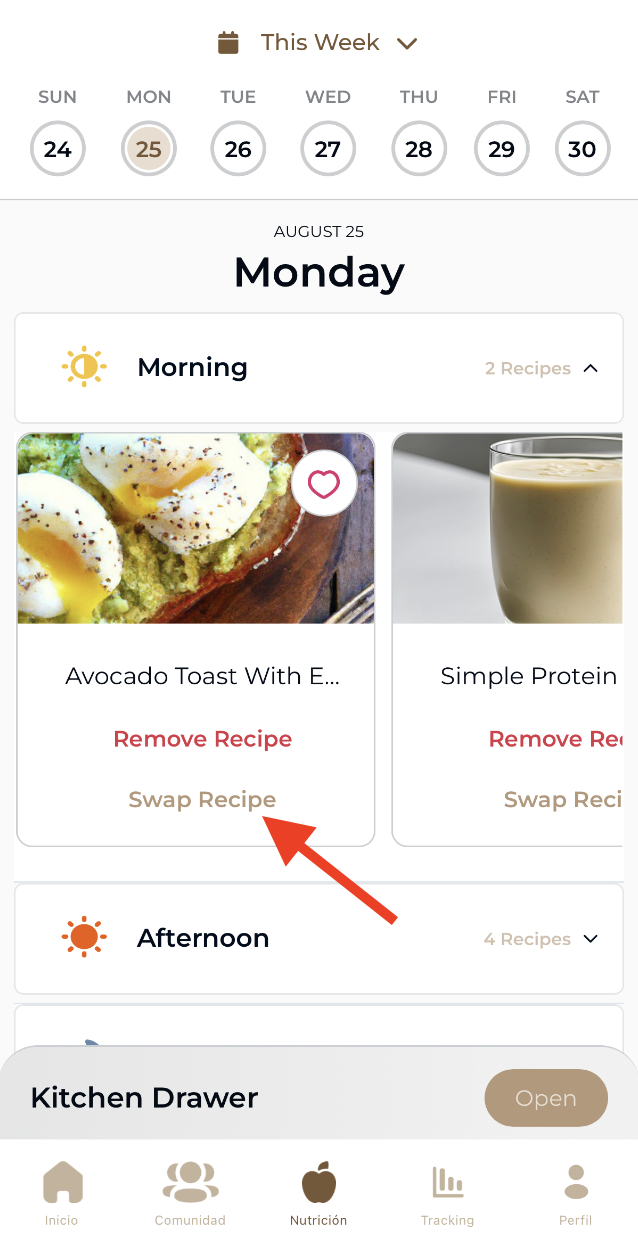 How do I swap recipes in my meal plan? – Body By Oriana