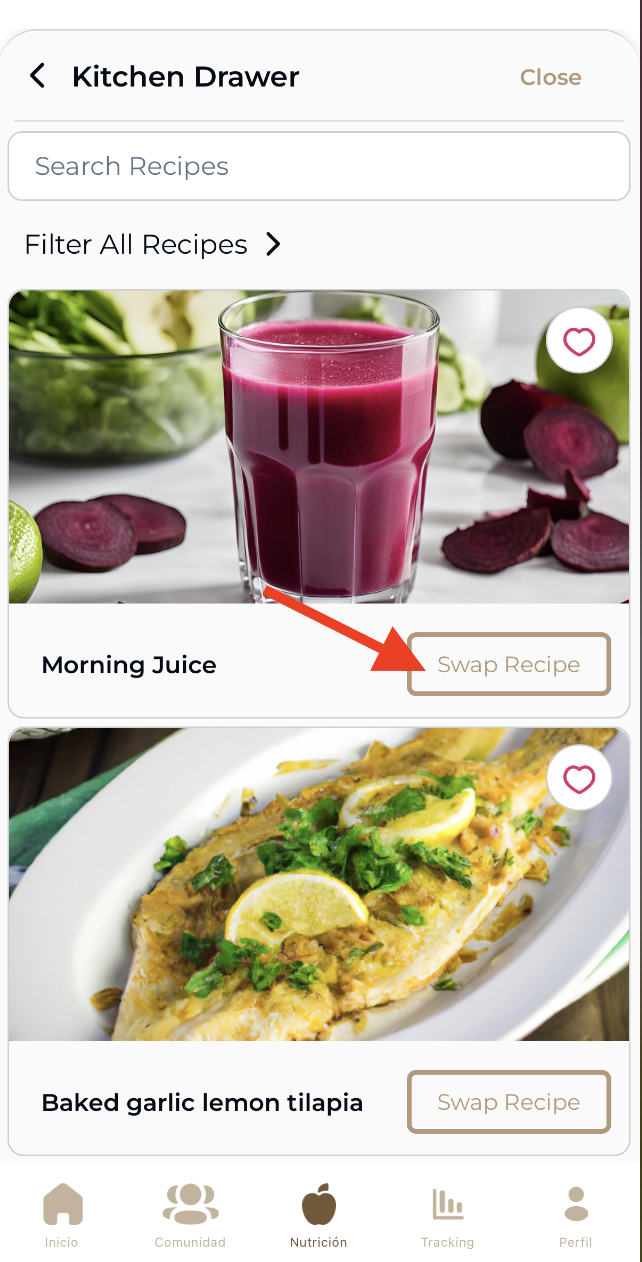 How do I swap recipes in my meal plan? – Body By Oriana